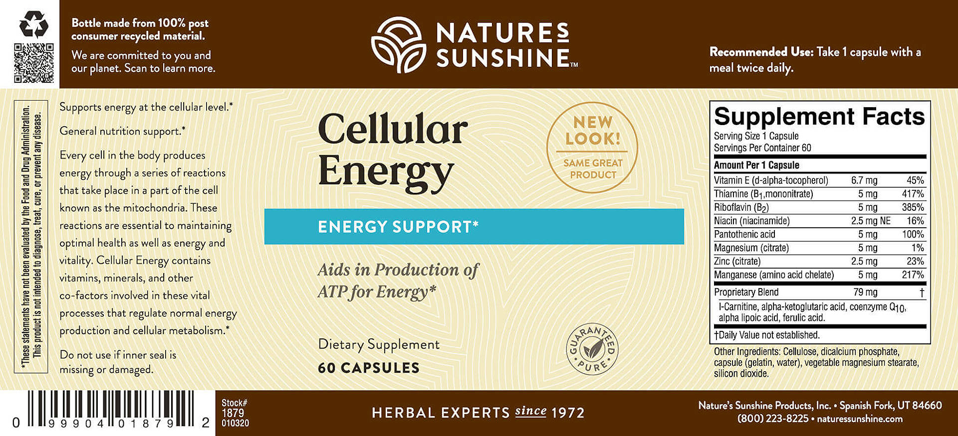 Cellular Energy – Sunshine4health – Nature's Sunshine Products