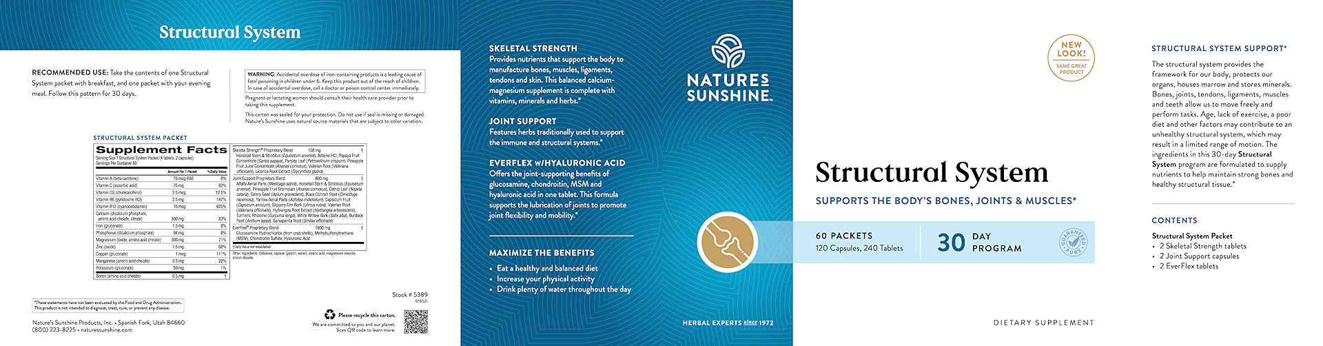 Structural System Pack – Sunshine4health – Nature's Sunshine Products